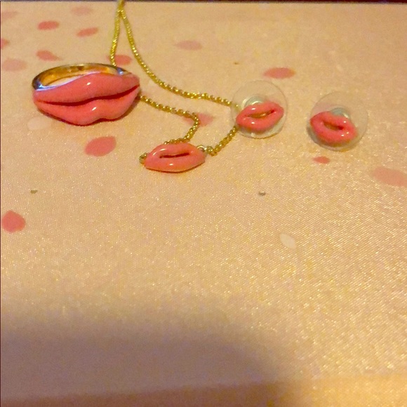 kate spade | Jewelry | Kate Spade Lips Set | Poshmark